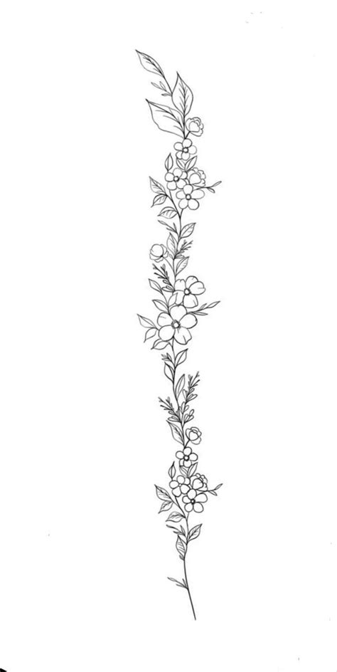 My Tattoo Flower Spine Tattoos Floral Back Tattoos Tattoos For