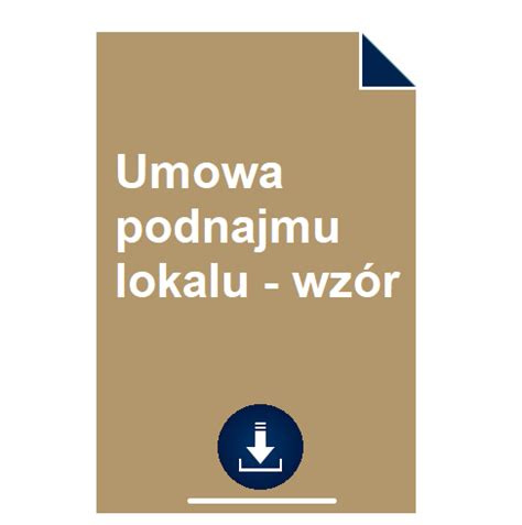 3 załączniki do umowy najmu okazjonalnego wzór POBIERZ