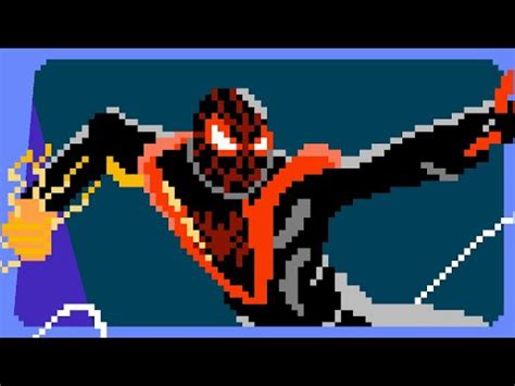 Spider Man Miles Morales Pixel Art Time Lapse YouTube