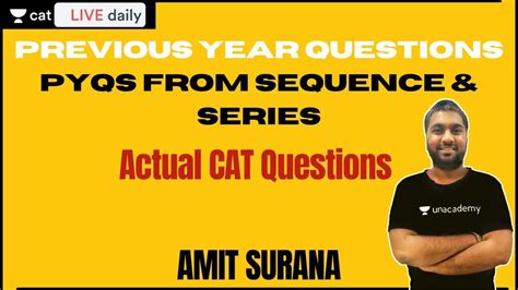 pyqs from sequence and series previous year questions actual cat questions cat xat snap