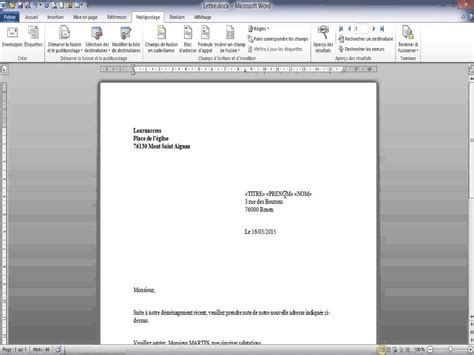 Word Créer un Publipostage ou Mailing Tutoriel video Microsoft
