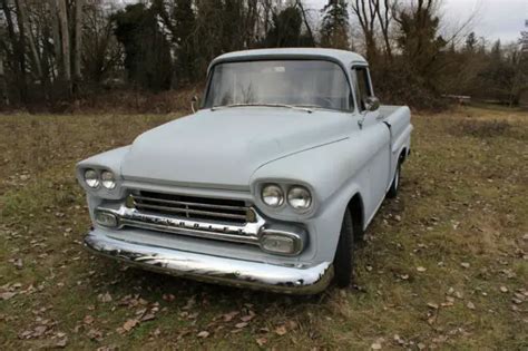 Chevy Apache Short Bed Fleetside Big Window For Sale