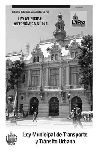 Ley Municipal de Transporte y Tránsito Urbano PDF