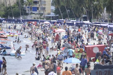 Aumenta el número de turistas en las playas de Santa Marta durante la