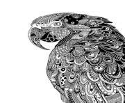 Coloriage Adultes Avec Des Fleurs Motif Noir Et Blanc Doodle Couronne