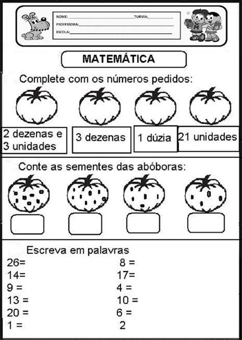 Atividade De Matematica Series Iniciais Alfabetizacao Imprimir Colorir1