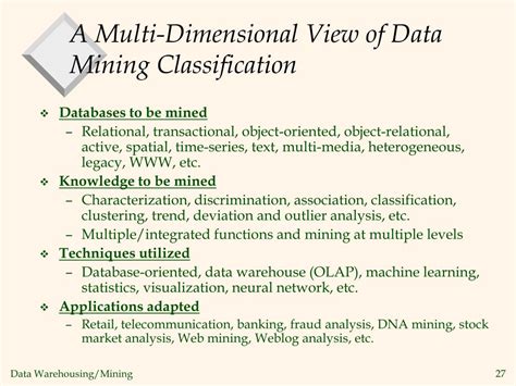 PPT Data Warehousing Mining Comp 150 DW Chapter 1 Introduction