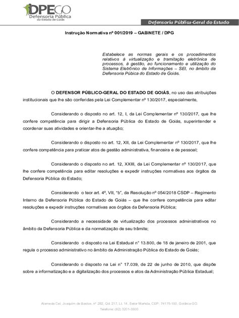 Preenchível Disponível Instruo Norma va n 001GABDEF DCI DAJ DGAP