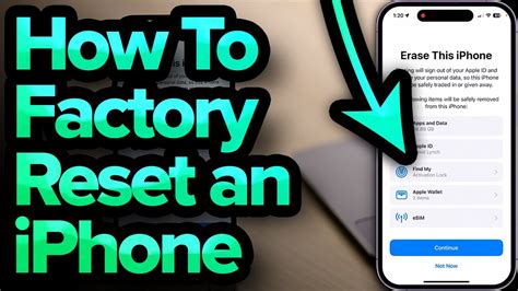 How To Factory Reset An IPhone 2023 YouTube