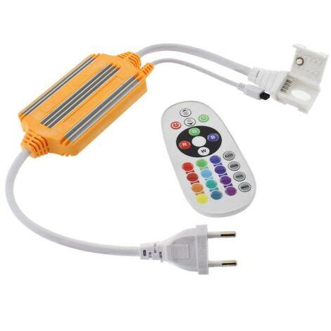 Contrôleur de bande LED IR 220V RGB 1500W IP67 connecteurs