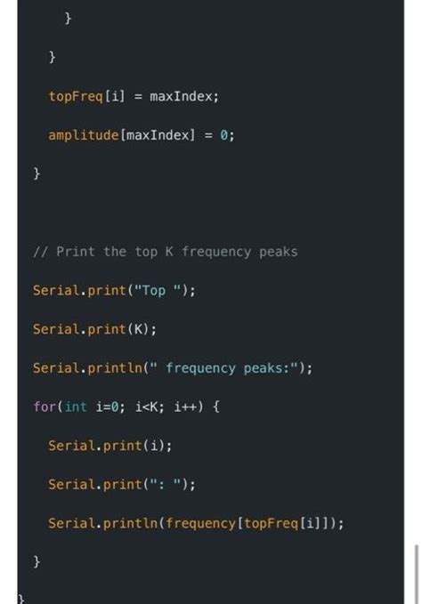 Solved Trying To Get Top 5 Frequencies Using FFT On The Chegg