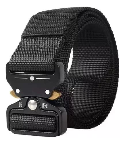 Cinturon Tactico Hombre Táctico Negro Militar Ajustable Cuotas sin