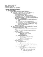 MKTG 445 Exam 3 Study Guide Docx MKTG 445 Exam 3 Study Guide