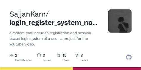 Github Sajjankarn Login Register System Node A System That Includes
