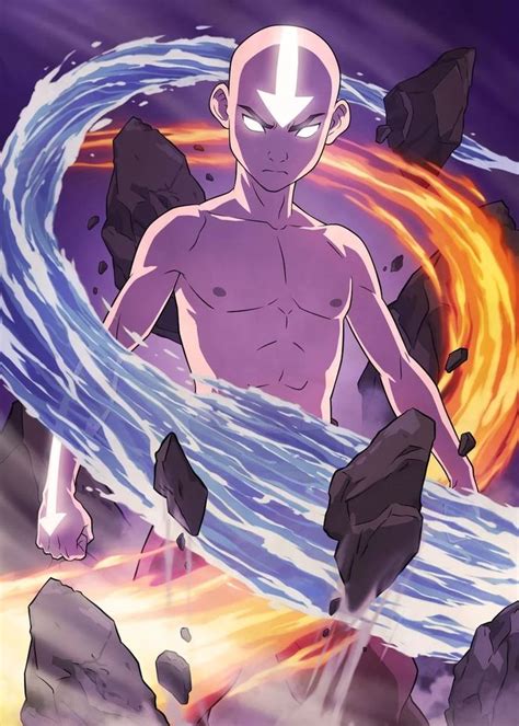 Aang In The Avatar State Official Poster