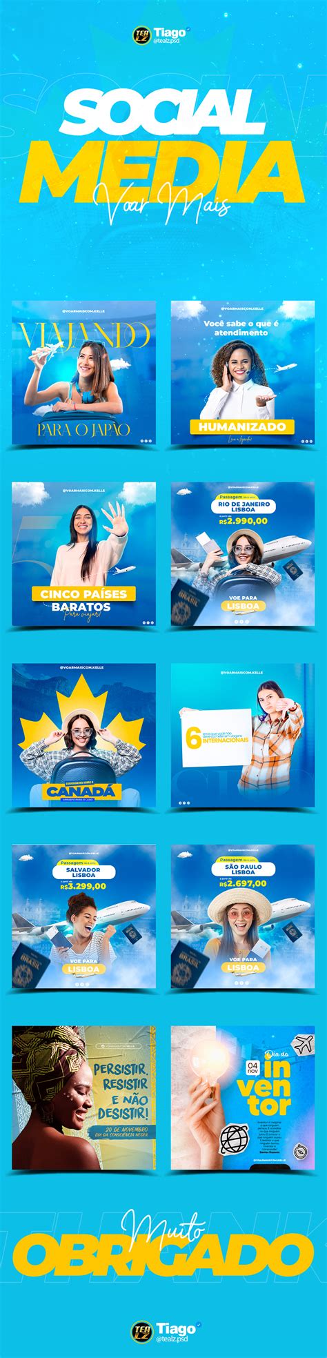 Social Media Ag Ncia De Viagem Behance