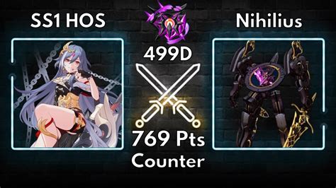 HI3 SEA EX Abyss Nirvana 499D Counter Nihilius 769 Pts SS1 HS SS0