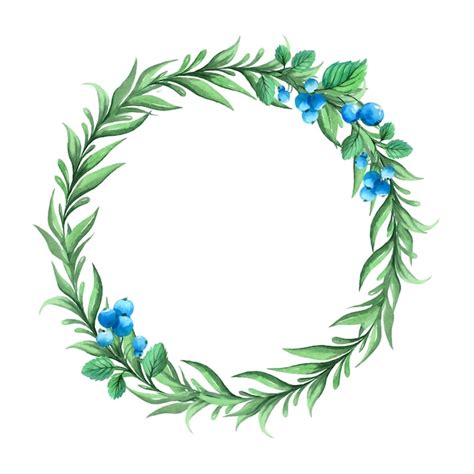 Premium Vector A Floral Wreath