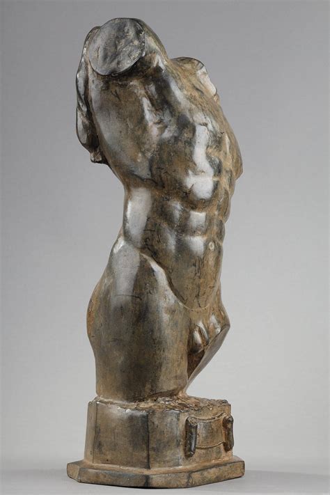 Bronze Bust Of A Naked Man By Pierre Chenet For Sale At Stdibs