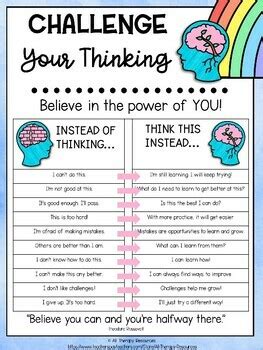 Fixed Vs Growth Mindset Worksheets For Teenagers Made By Teachers