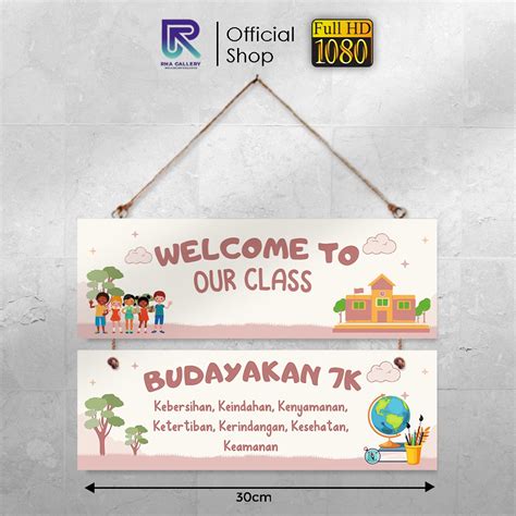Jual Set Rha Hiasan Dinding Gantung Sekolah Selamat Datang Di Kelas