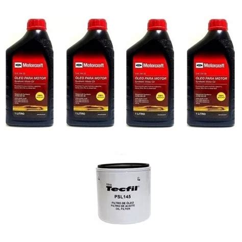 Kit Fiesta Troca Óleo Ford Zetec Rocan Flex Motorcraft 5w30 em Promoção