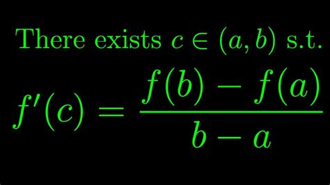 calculus i the mean value theorem youtube