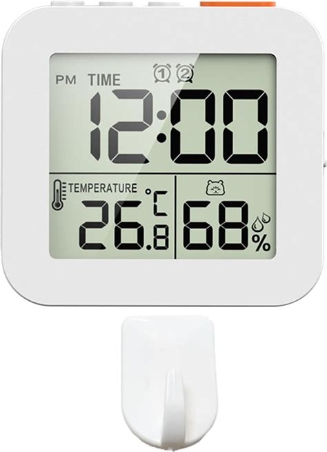 Horloge de Salle de Bain Minuteur Douche Réveil Numérique LCD