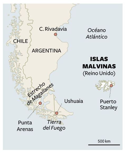 Mapa de situación de las Islas Malvinas Internacional EL PAÍS