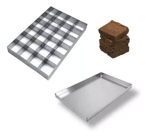 Forma De Brownie X X Cortador X C Cavidades Frete Gr Tis