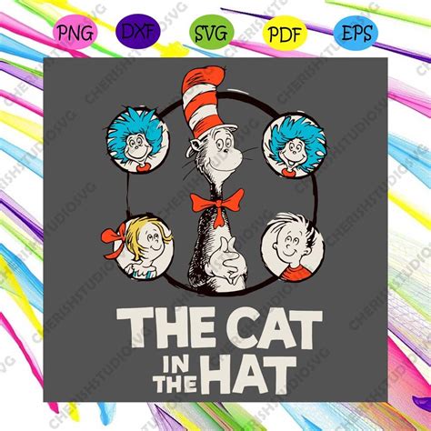 The Cat In The Hat Svg Trending Svg Dr Seuss Svg Thing Svg Dr