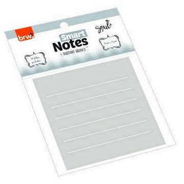Bloco De Notas Adesivo X Mm Bloco De Folhas Cinza Pautado