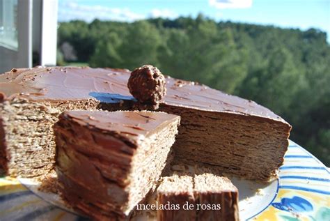 Tarta De Obleas Con Nutella 8 Pinceladas De Rosas