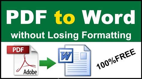 How To Convert PDF To Word Pdf To Word Without Losing Formatting