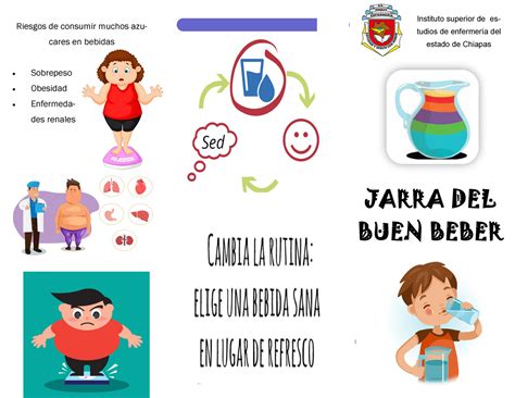 Triptico Plato Del Bien Comer Y Jarra Del Buen Beber Pdf Alimentos