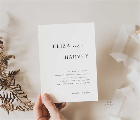 Wedding Invitation QR Code Rsvp Minimalist Modern Wedding Etsy