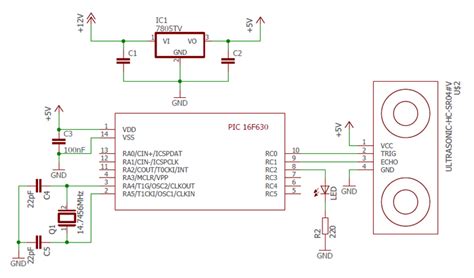 Ultrasonic Distance Sensor With Pic F Microcontroller