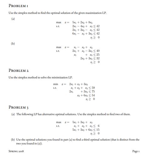 solved use the simplex method to find the optimal solution
