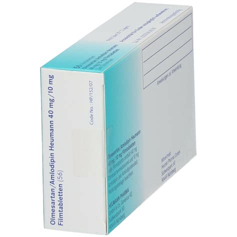 Olmesartan Amlodipin Heumann Mg Mg Filmtabl St Mit Dem E