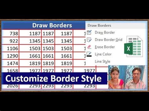 How To Customize Border Style In Excel Draw Erase And Customize