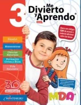 Guía Montenegro 3ro Me Divierto Y Aprendo Mda 2022 2023 en venta en