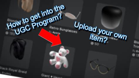 ROBLOX How To Get Into UGC Program YouTube