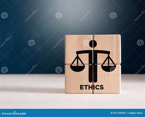 Ethical Or Moral Symbol Businessman Turns Wooden Cubes And Changes The