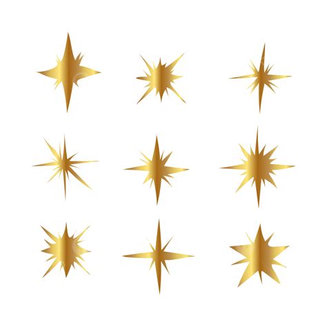 Gold Funkelnder Sternvektor Gold Funkelnd Stern PNG Und Vektor Zum