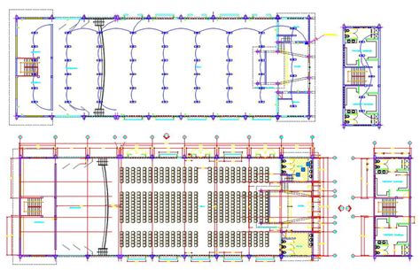 Auditorium Plan With Electrical Layout DWG File Cadbull