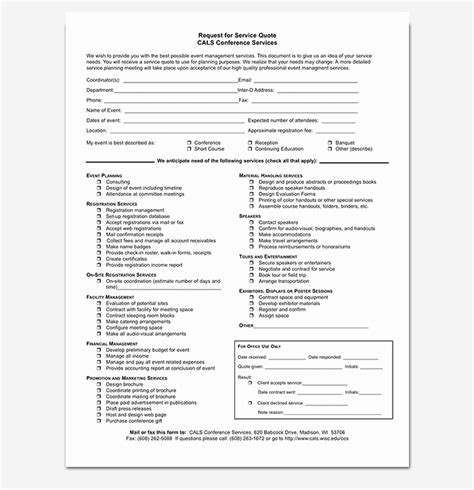Event Planning Quote Template