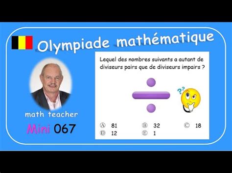 Olympiade Mathématique 2024 mini 067 YouTube