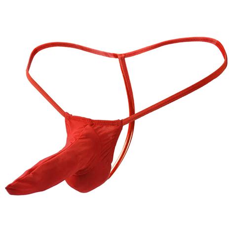 Gays Penis Sleeves T Back Thong For Men Closed Sheath G String Sissy Funny Underwear Elephant