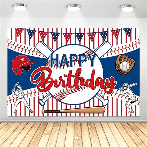 Amazon HIPVVILD Baseball Party Backdrop Decorations Baseball