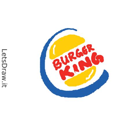 How To Draw Burger King Wnddoo Ug Png Letsdrawit